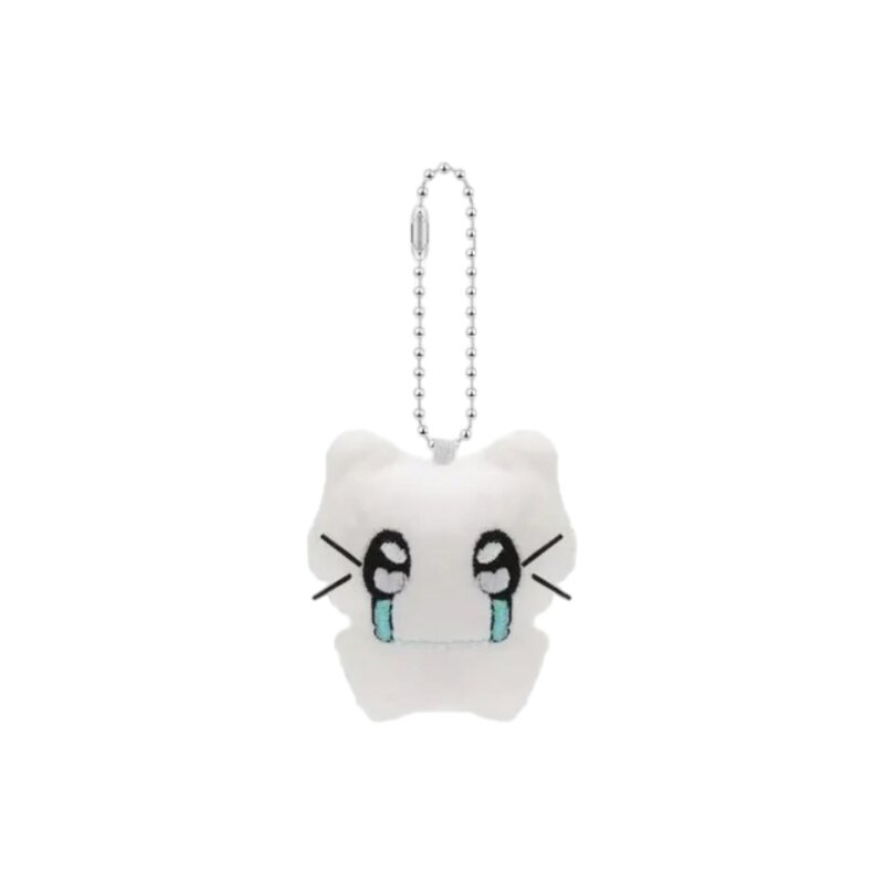 Плюшевые подвески унисекс CHUNTUSHU Crying Kitten Charm, белые, около 6,5 см