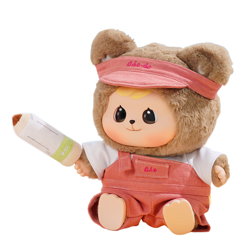 Плюшевая игрушка унисекс CQTOYS Baoao 400% Big Dream Collection, Confirmed-Great Painter (Pink) (Open, Unopened Bag)