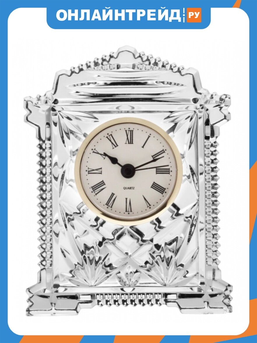 Настольные часы Crystal Bohemia CLOCKSTANDS, 16 см, хрусталь (990/79400/8/58000/160-119)