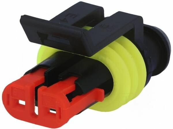 Разъем TE Connectivity AMP-0-0282080-1, провод-провод, Superseal 1.5, вилка, "мама", без контактов