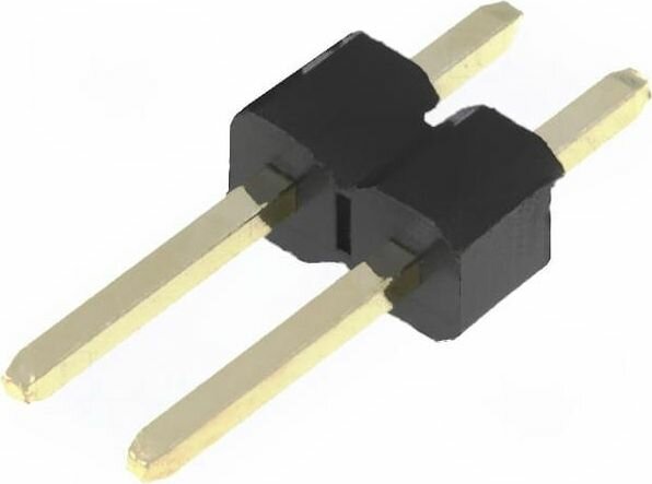 CONNFLY DS1021-1*2SF11-B Вилка штыревая, шаг 2.54мм, 1x2, прямая, PLS-2, 1шт