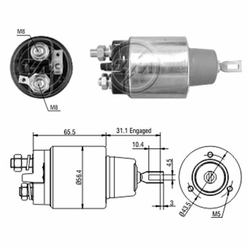 Втягивающее реле стартера Zm 1575