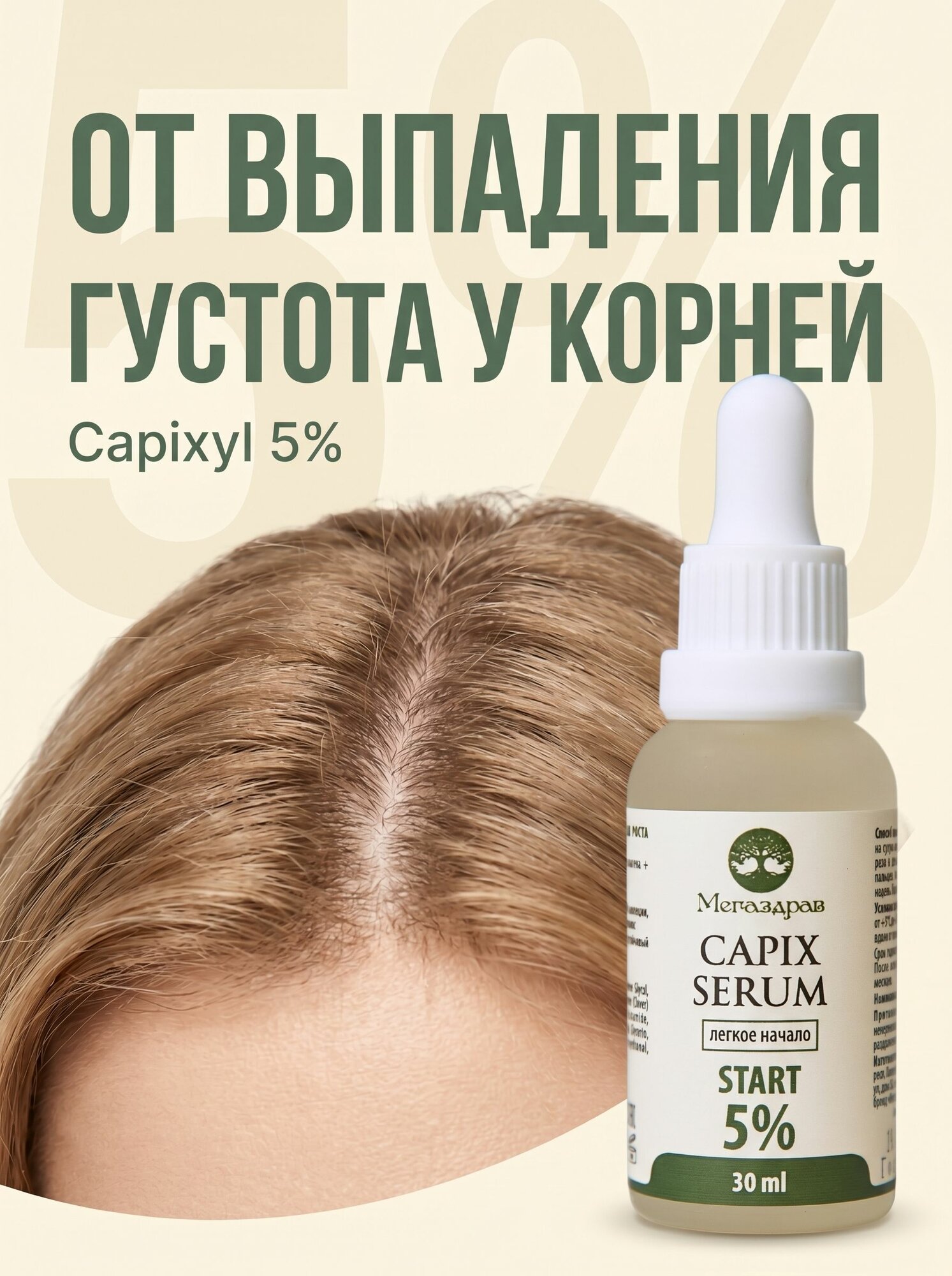 Сыворотка для роста волос и против выпадения Capixyl 5% для кожи головы