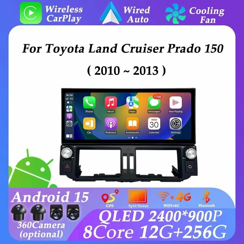 Speed SDavi Для SN-LC150KLZ 04-09 12.3 8+128GB Для Toyota Land Cruiser LC150 4+64GB 12.3_ Дюймов Экран Carplay Huawei Hicar