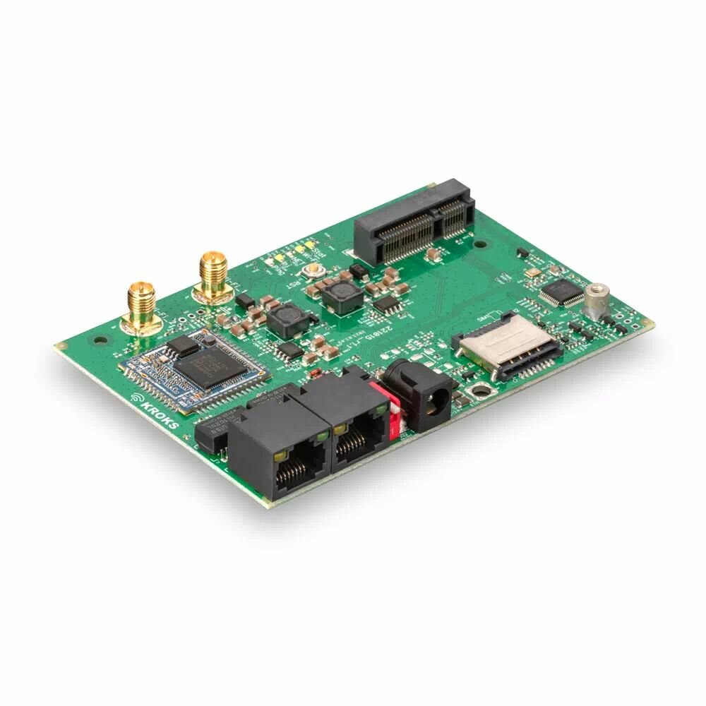 KROKS Rt-Brd RSIM e (2543) - роутер для установки в гермобокс с поддержкой m-PCI модемов и SIM-инжектора