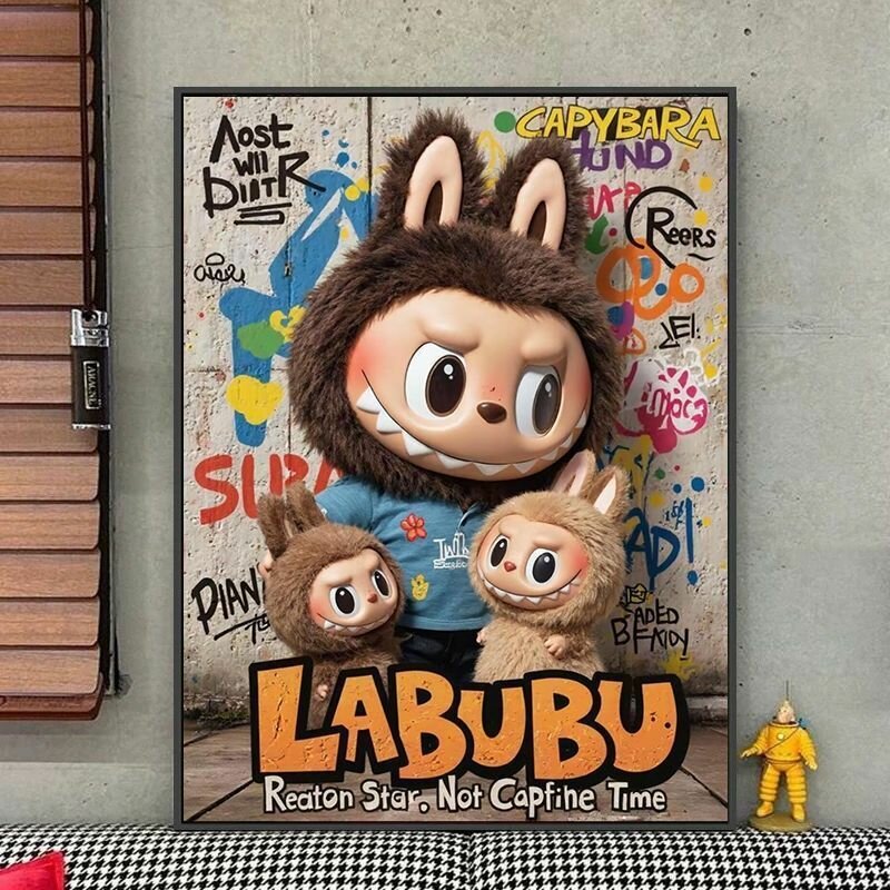 Набор для вышивания крестиком, вышивка крестиком "labubu/лабубу", 11CT 3 нити, 40х50 см (без рамки)