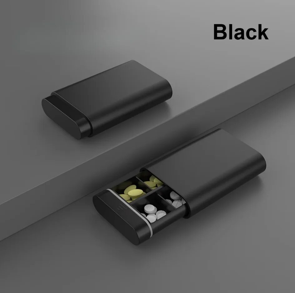 Мини-органайзер для путешествий на 7 дней Черный, Black