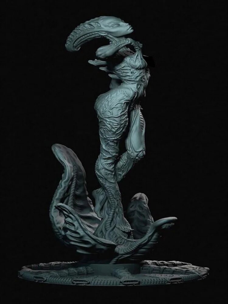 Фигурка солдата KIMERA 1/24 смола серая неокрашенная 75 мм