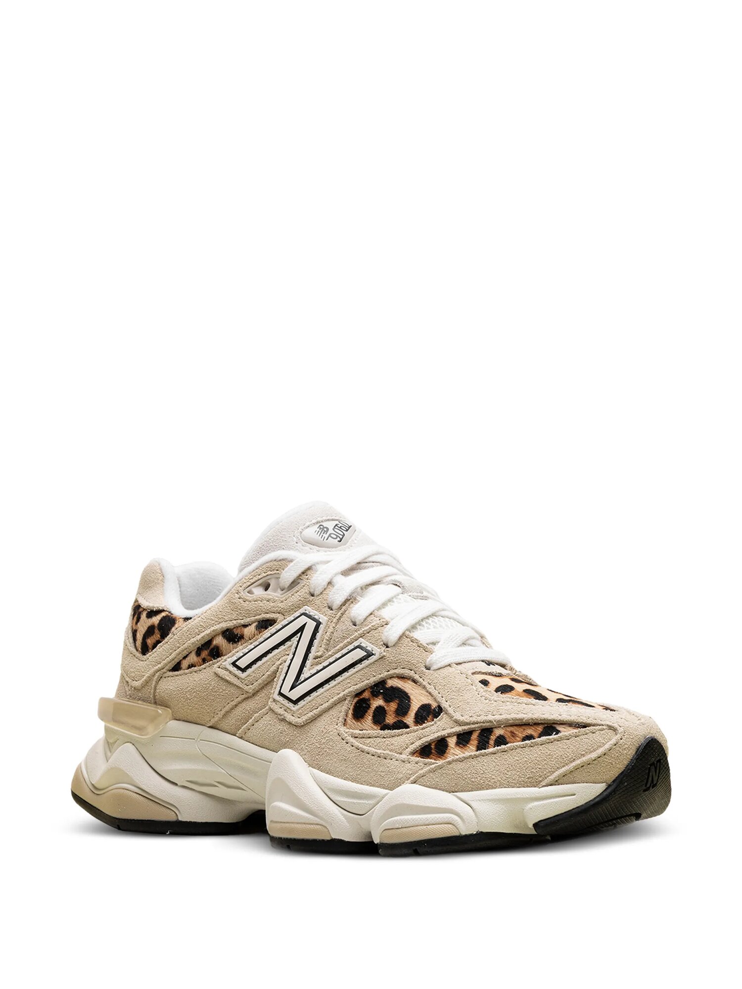 Кроссовки New Balance 9060 leopard-print sneakers, размер 4,5 US, разноцветный — фото 1