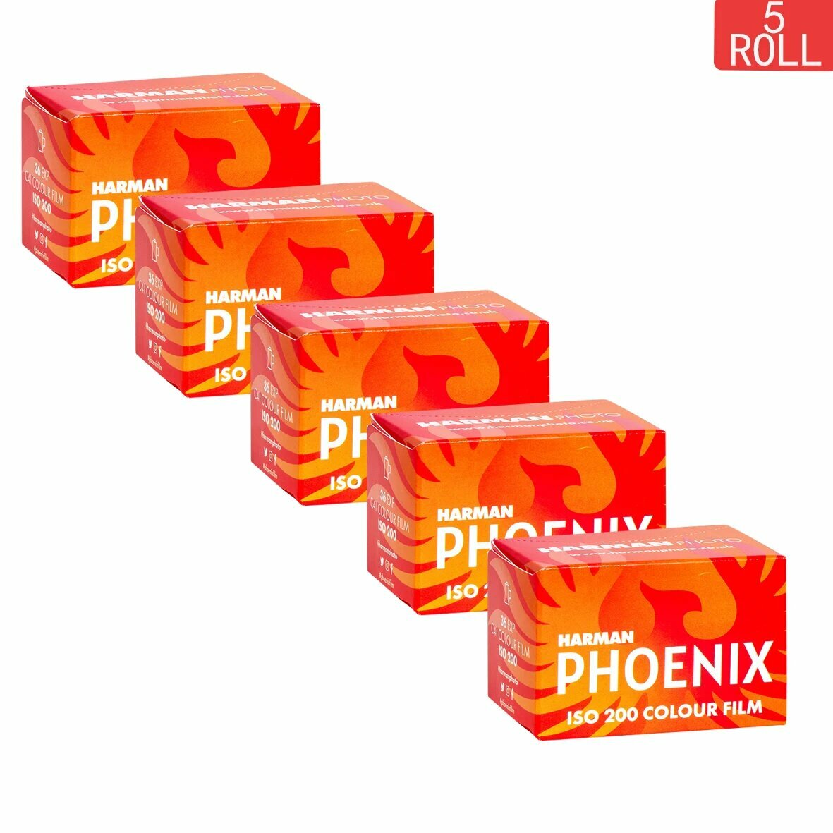 HARMAN PHOENIX 200 Цветная пленка 135 C41 5 ROLL