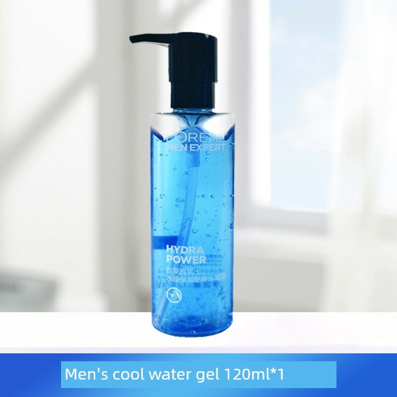 Увлажняющий гель L'Oreal Men's Water Moisturizing Gel 120мл/50мл, тоник для ухода за кожей для мужчин, увлажняющий и