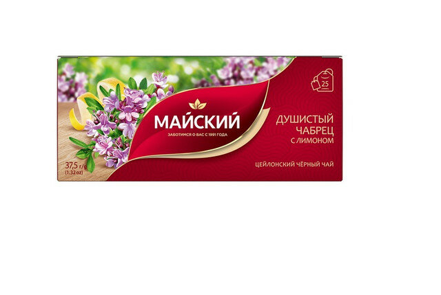Майский Чай , Душистый чабрец с лимоном, 25пакетиков, 37,5гр