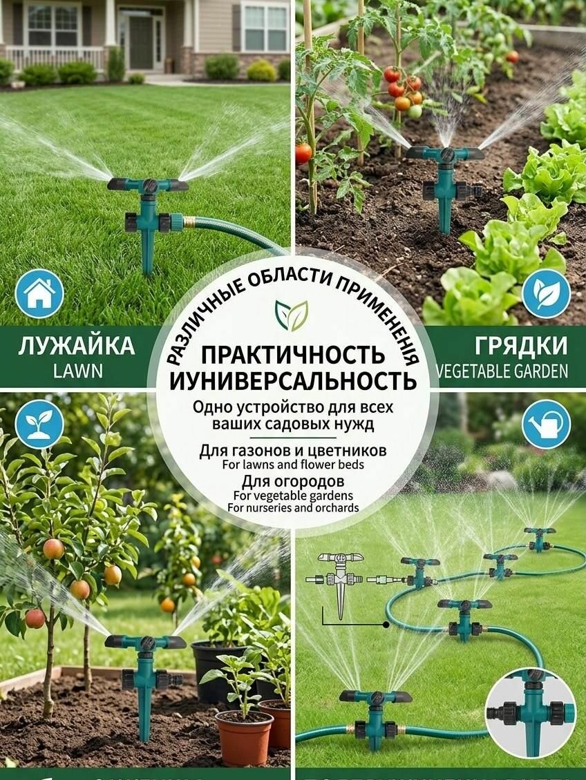 Разбрызгиватель, дождеватель рычажный — фото 1