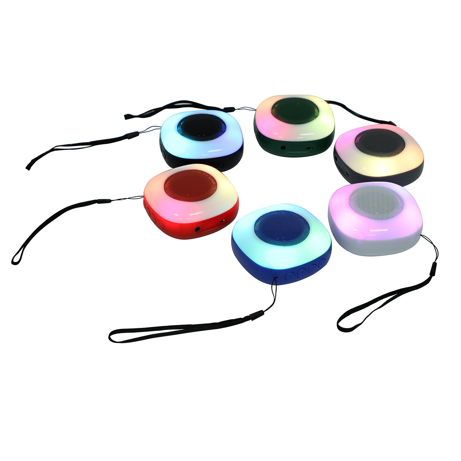 RGB Bluetooth-динамик Открытый мини-беспроводной портативный красочный световой звуковой динамик
