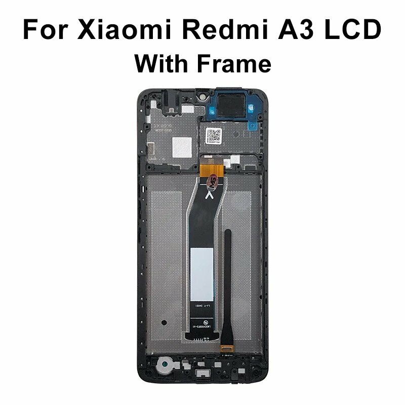 Дисплейный Модуль Xiaomi Redmi A3 (6,71 Дюйма, IPS LCD, Сенсорный Экран) Для Black With Frame