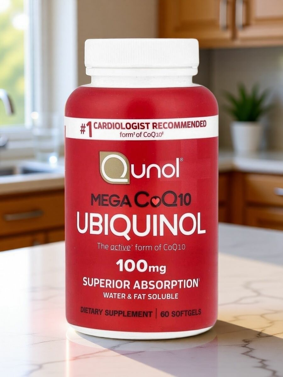 Коэнзим Q10, убихинол, 100 мг, 60 капсул, Qunol