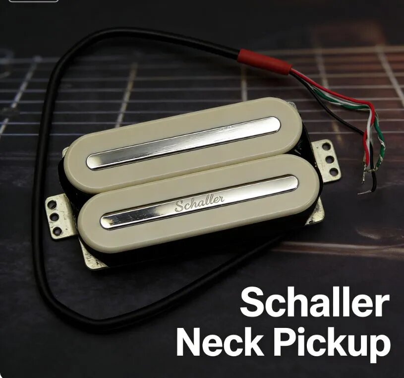 Гитарный Звукосниматель Schaller Metal Humbucker Coil С Керамическим Магнитом