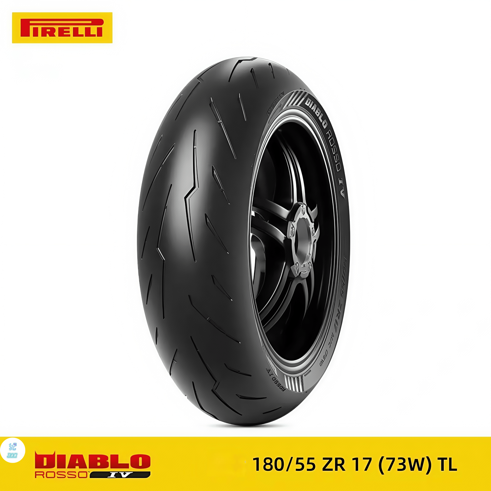 Pirelli Мотошина шина для мотоцикла Pirelli Diablo Rosso 4 180/55 ZR17 M/C (73W) TL