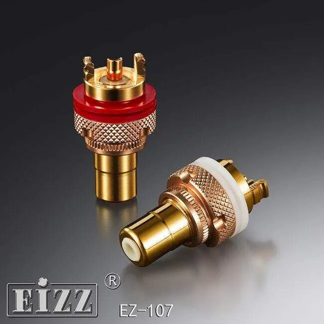 EIZZ Лотос RCA сигнальный макет, сигнальный разъем с золотым тефлоном EZ-107