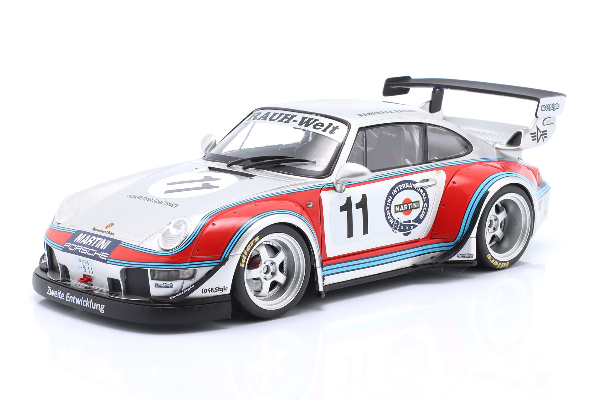 Модель коллекционная SOLIDO Porsche 911 (964) rwb kamiwaza racing no 11 2020 martini