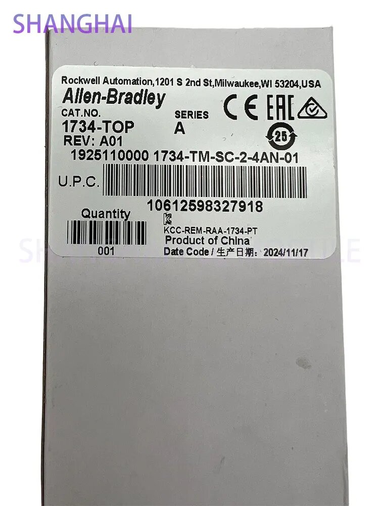 Новый оригинал терминальный модуль Allen-Bradley 1734-TOP