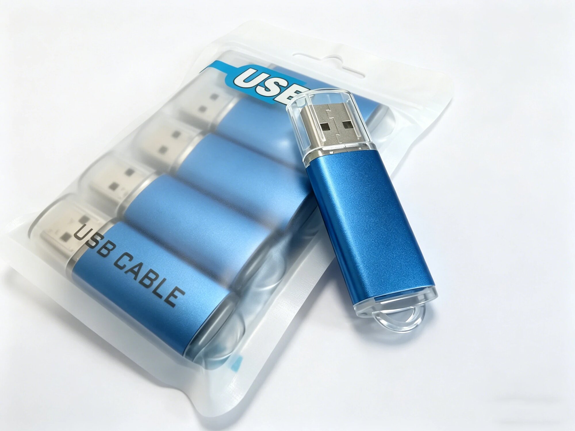 Металлические USB-флешки oein lc01 2.0 16ГБ, 32ГБ, 2ГБ, 4ГБ, 8ГБ, 128МБ Голубой, 128M, Blue