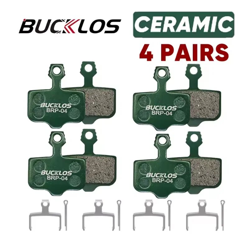 Тормозные колодки BUCKLOS BRP-04 для SRAM Avid MTB Зеленый, Ceramic 4Pair