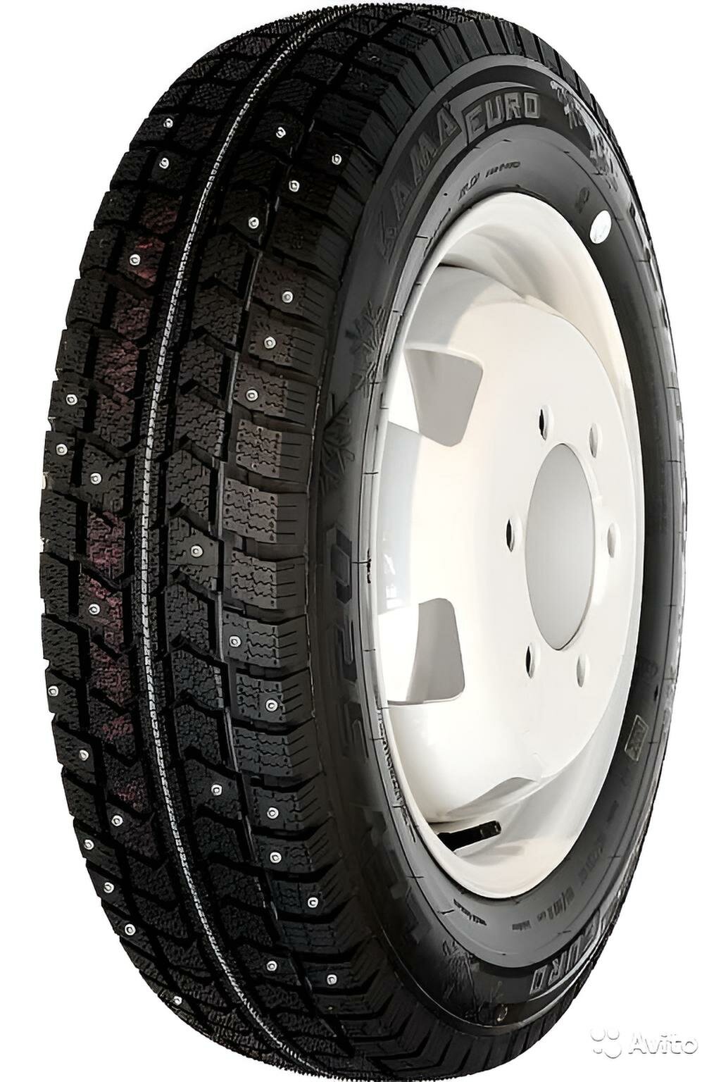 Шина КАМА Евро-LCV 520, 205/75, R16, шипованная, зимняя, для LCV