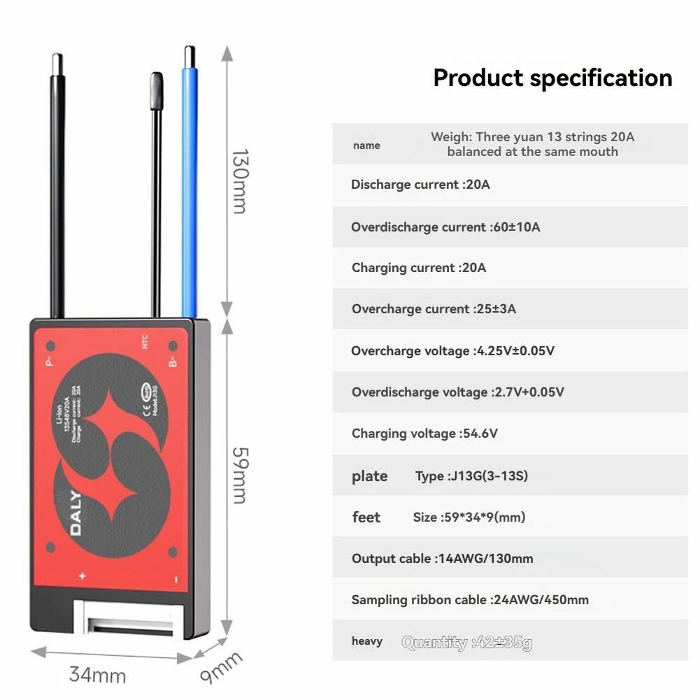 Беспроводное зарядное устройство DALY с NFC модулем, Li-ion 18650/20A, ток заряда 2A, портативное — фото 1