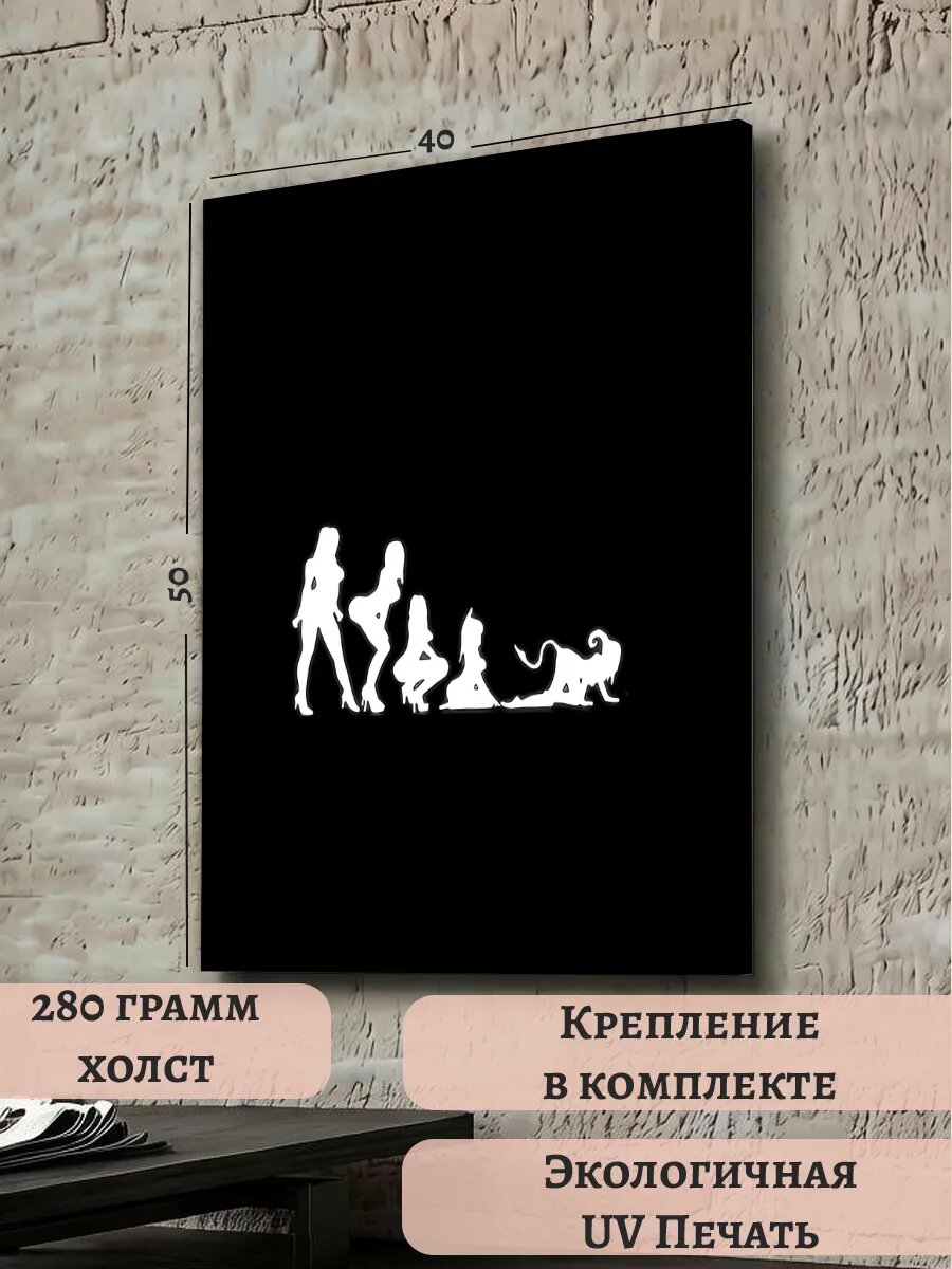 Картина 40х50 Красивые Девушки