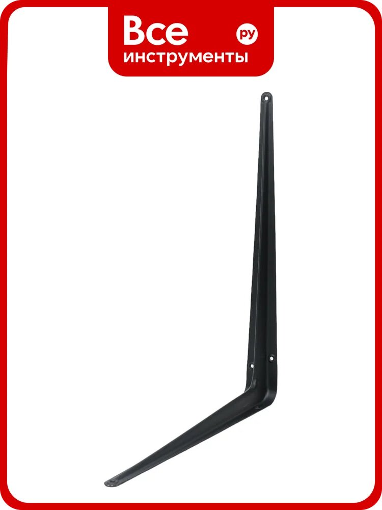 Кронштейн APECS SB-1, для книжных полок, сталь, черный матовый, 40 см x 45 см