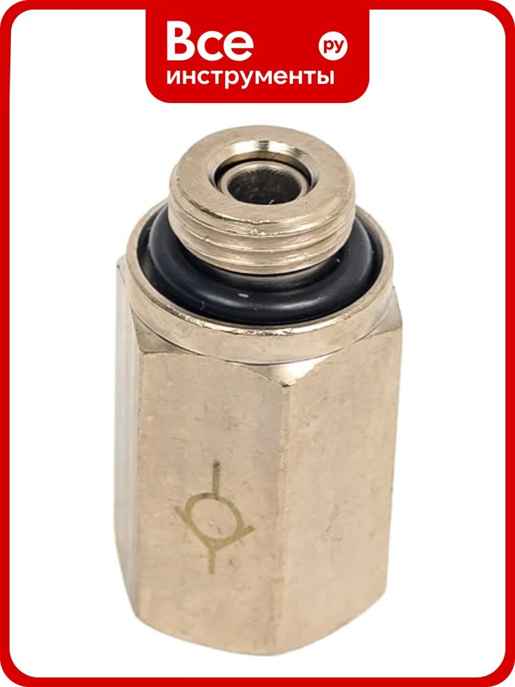 Обратный клапан G1/8"-G1/8" CDC Pneumatics CVPF G01G01, для воздуха использовать жидкостями