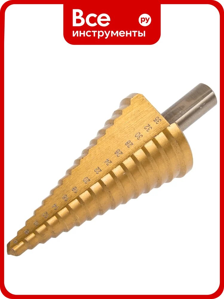 Сверло REALTOOLS RTL-SD-635, ступенчатое, HSS, металл, 6-35мм
