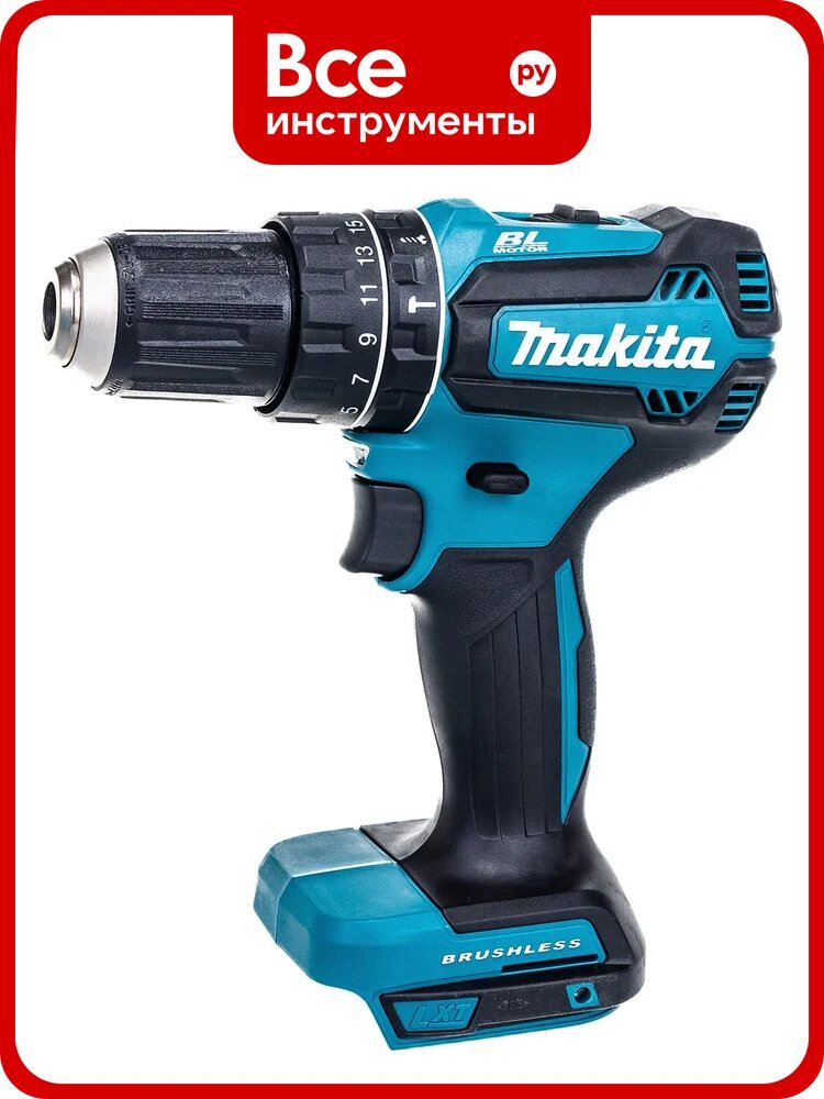 Аккумуляторный инструмент Makita, реверс и блокировка шпинделя, для сверления в бетоне, металле и дереве