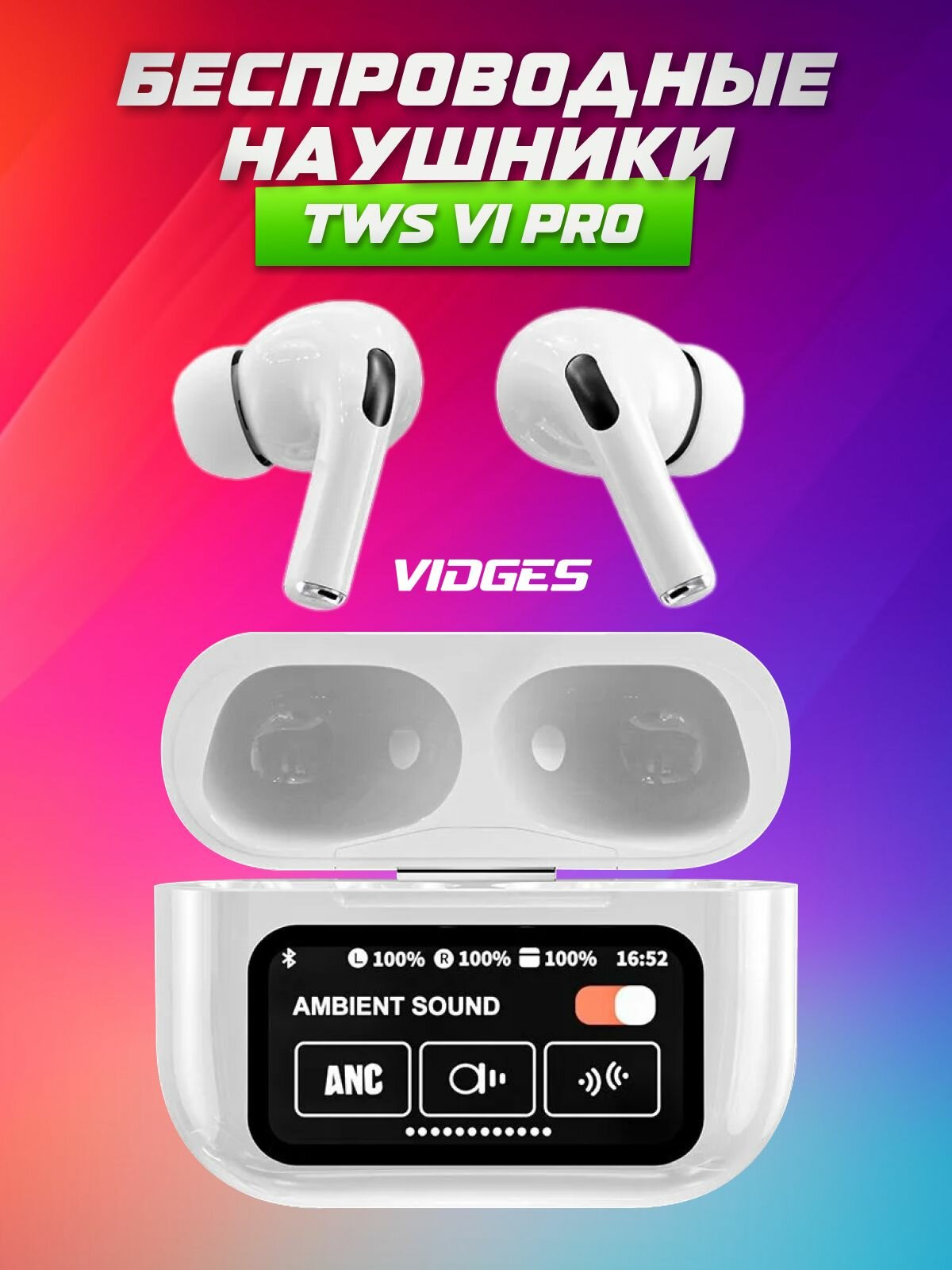Беспроводные наушники VIDGES TWS Vi Pro
