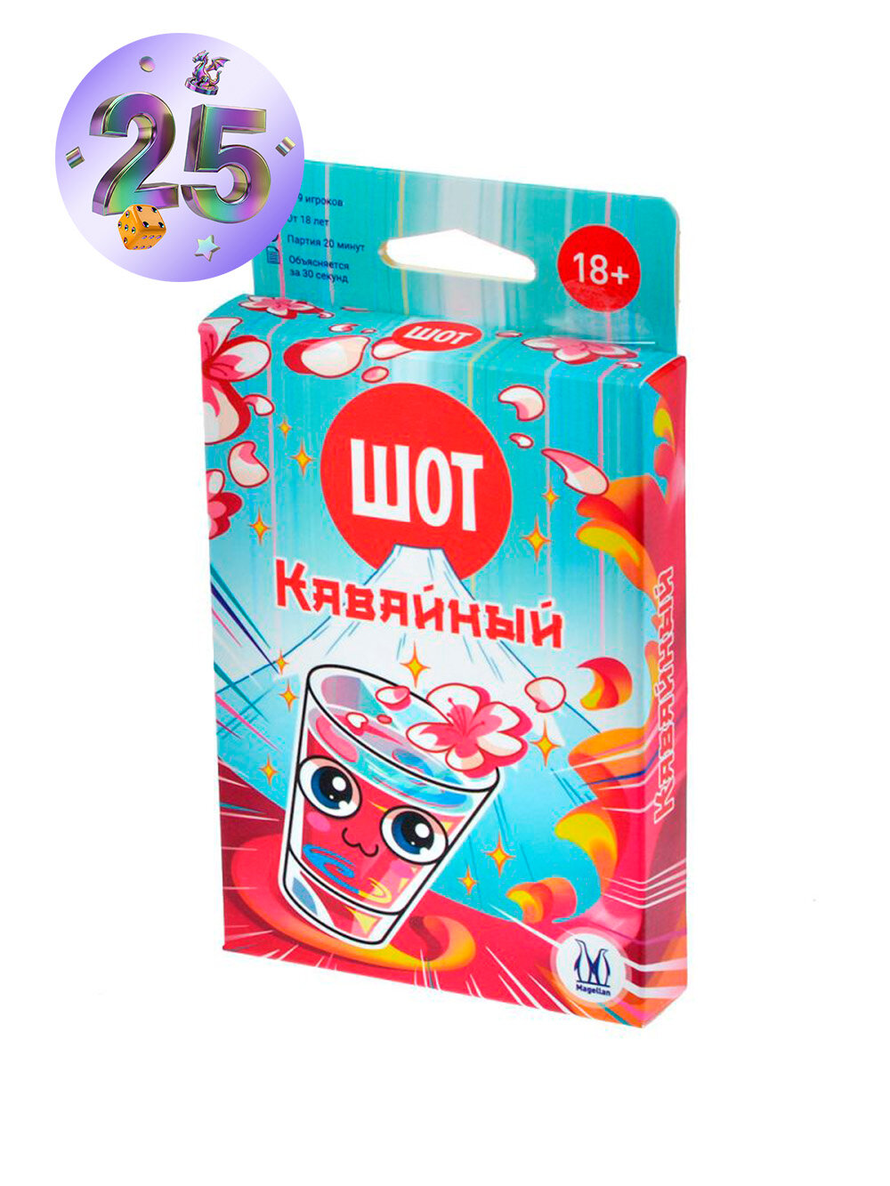 Настольная игра Шот Кавайный, для компании, для 4-9 игроков , от 18 лет , Magellan