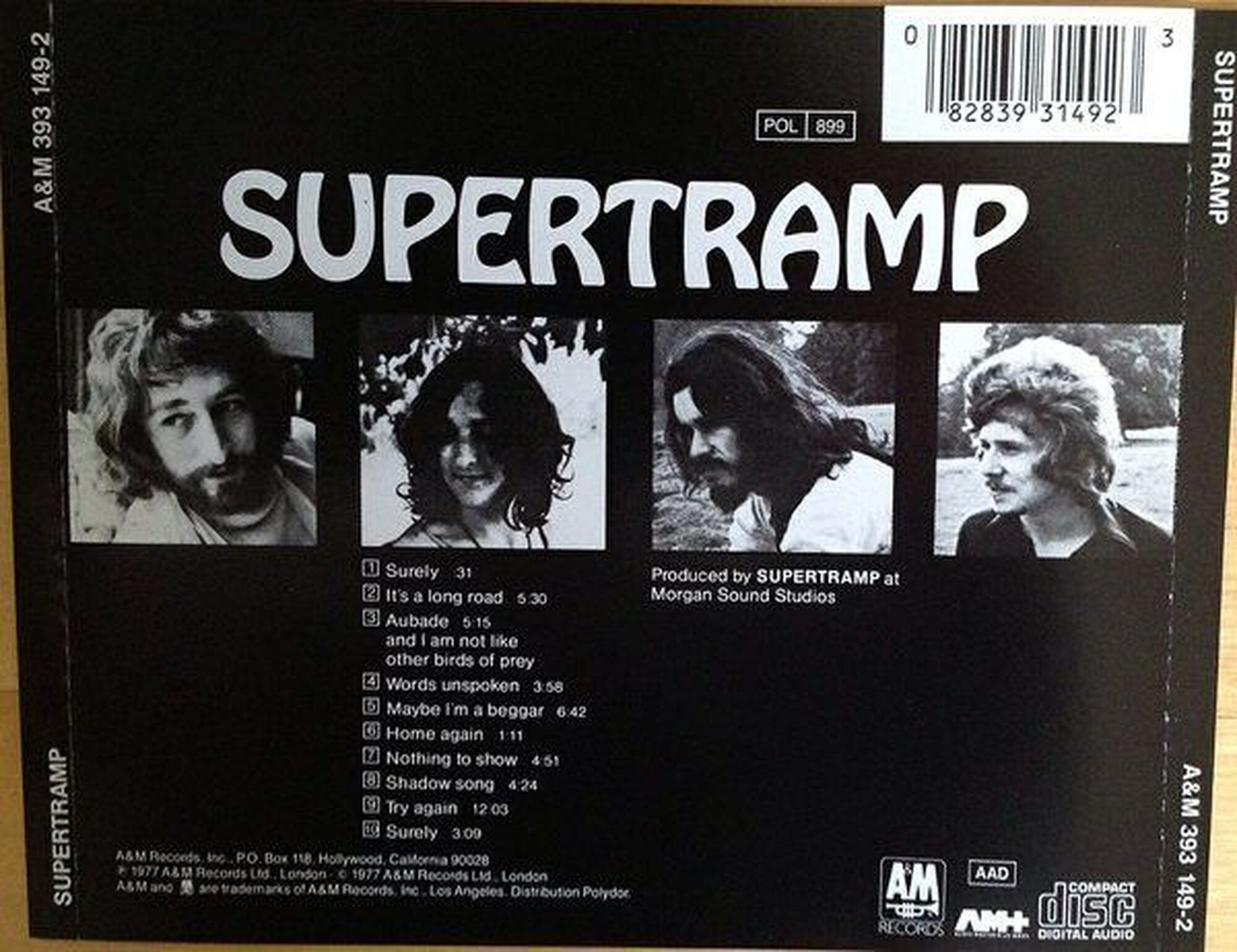 SUPERTRAMP - Supertramp, CD (Reissue, Remastered) Компакт диск — фото 1