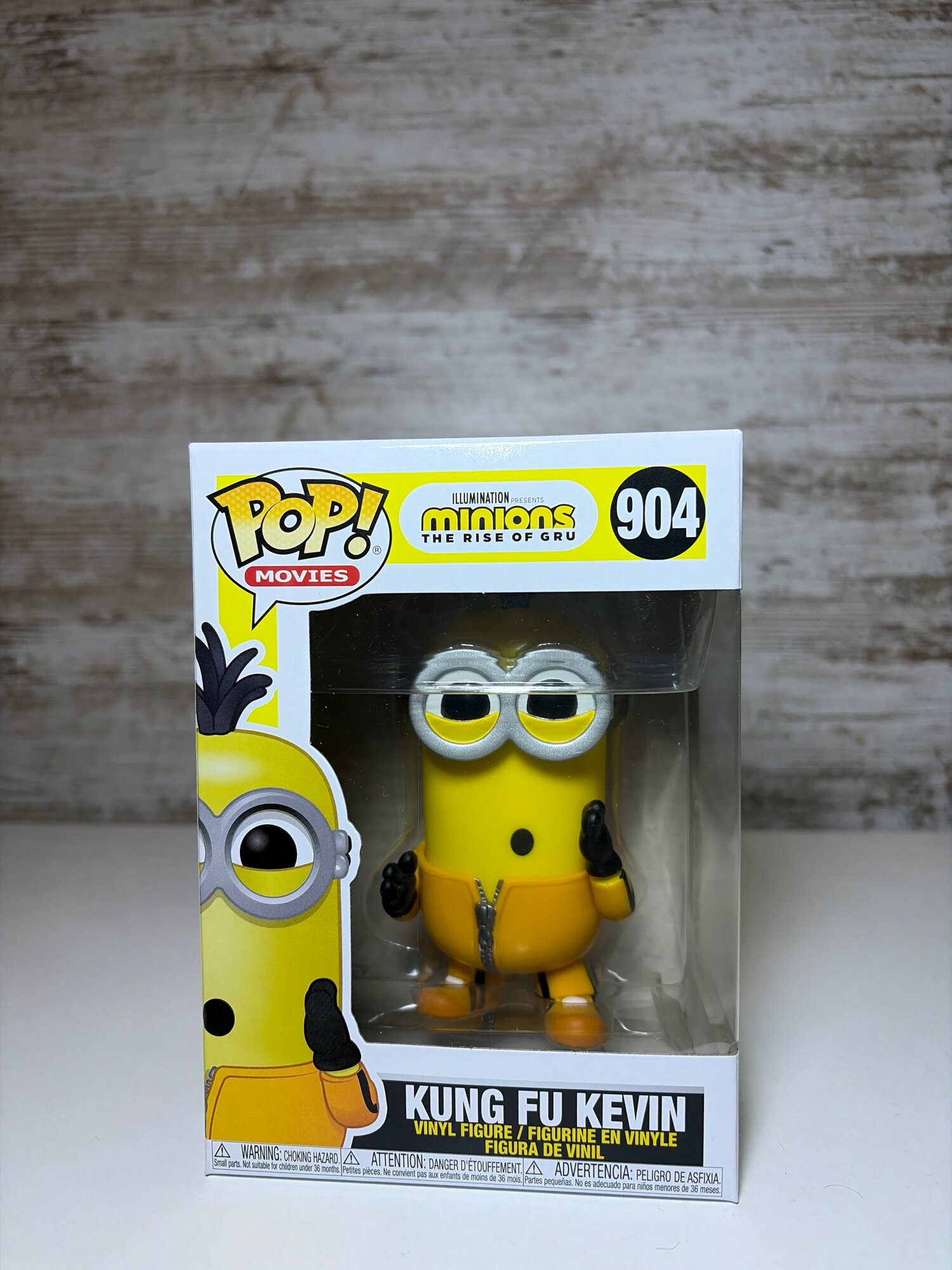 Коллекционная фигурка Funko Pop! Movies Minions: The Rise of Gru Kung Fu Kevin №904 (Кевин Кунг-фу), винил, в коробке