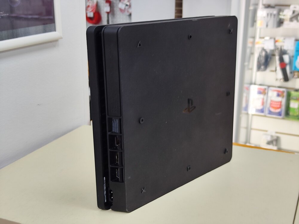 Игровая приставка Sony PlayStation 4 Slim 1Tb, Black, ps4, пс4, б/у, уценка