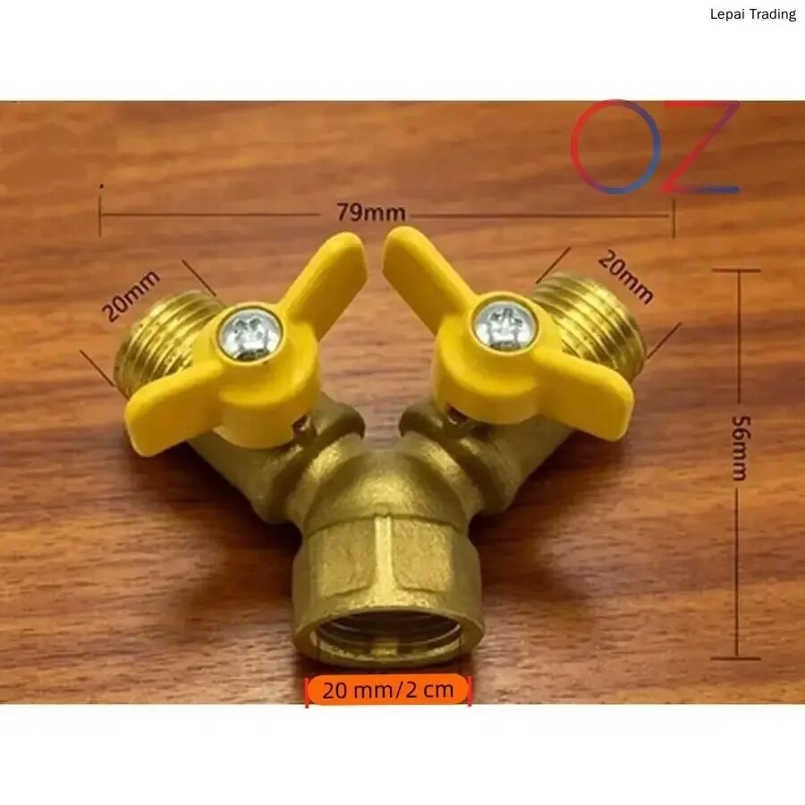 Латунный тройник шаровой кран 1/2 дюйма для воды газа и масла