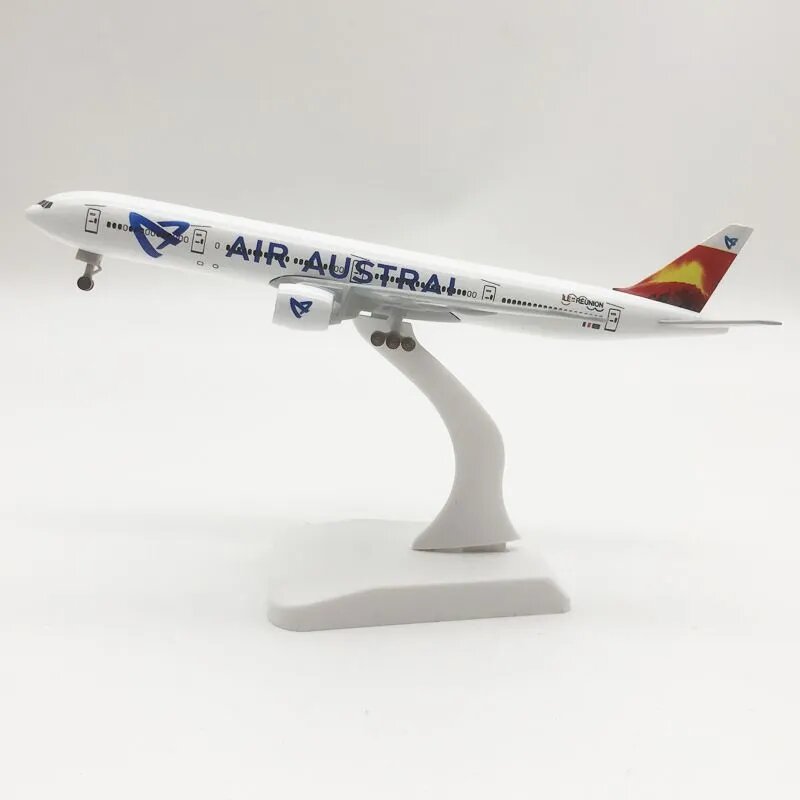 20 см , Металлическая модель самолета Airbus Boeing 777 Air Austral