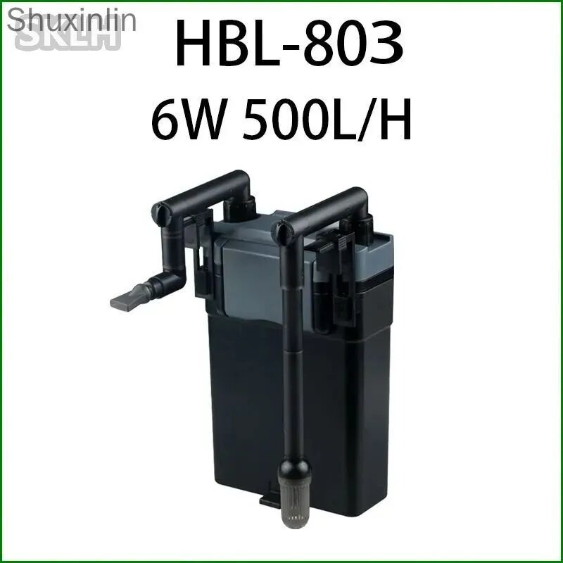 Аквариумный фильтр, подвесной фильтр SUNSUN HBL-803 мощностью 6 Вт 500Л/ч, подходит для аквариума объемом 80-120 литров