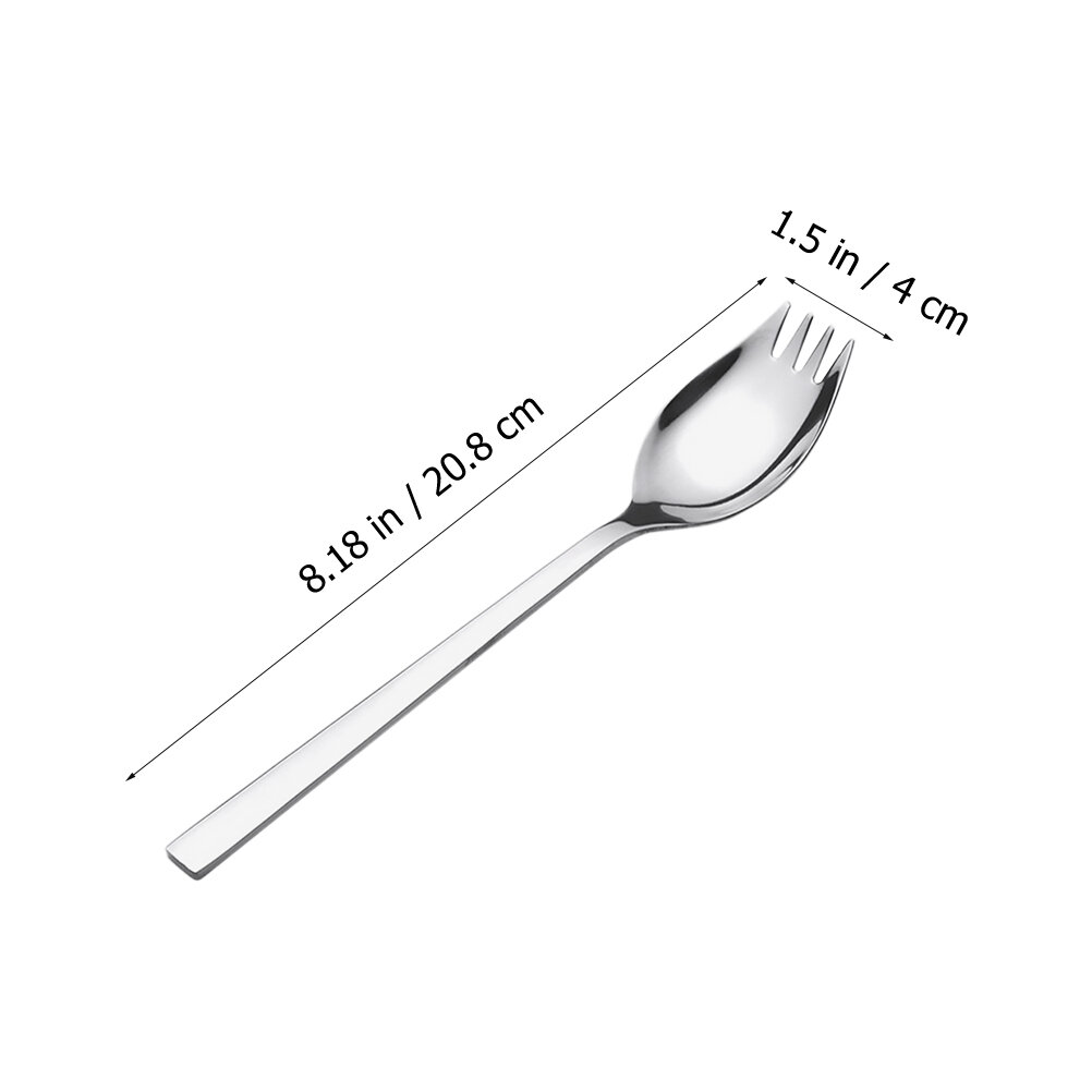 Творческие Вилки Sporks Из Нержавеющей Стали Для Салата 2 Штуки 20 8X4X0 3Cm