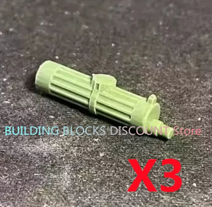 Зеленый шлем SG43, MOC-конструктор, 3 шт.