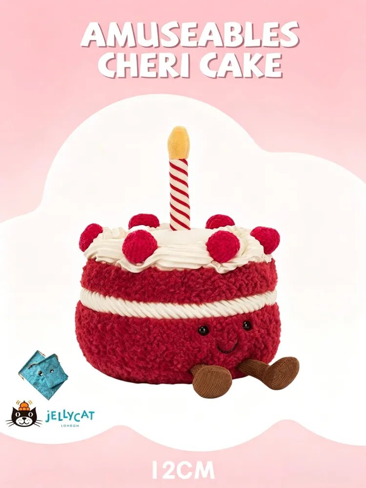 Мягкая игрушка JELLYCAT, Amuseables Cheri Cake