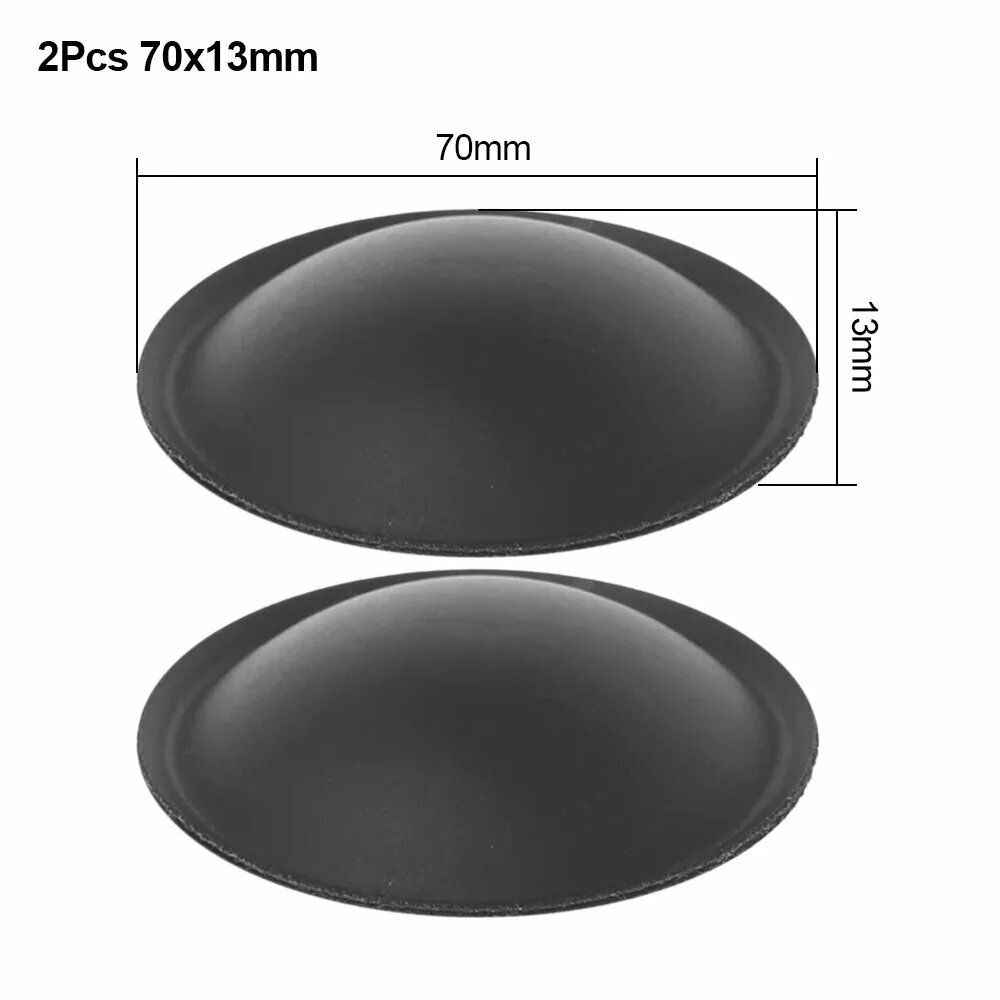 Черный пылевлагозащитный колпачок для динамика 30-150 мм 2Pcs 70x13mm