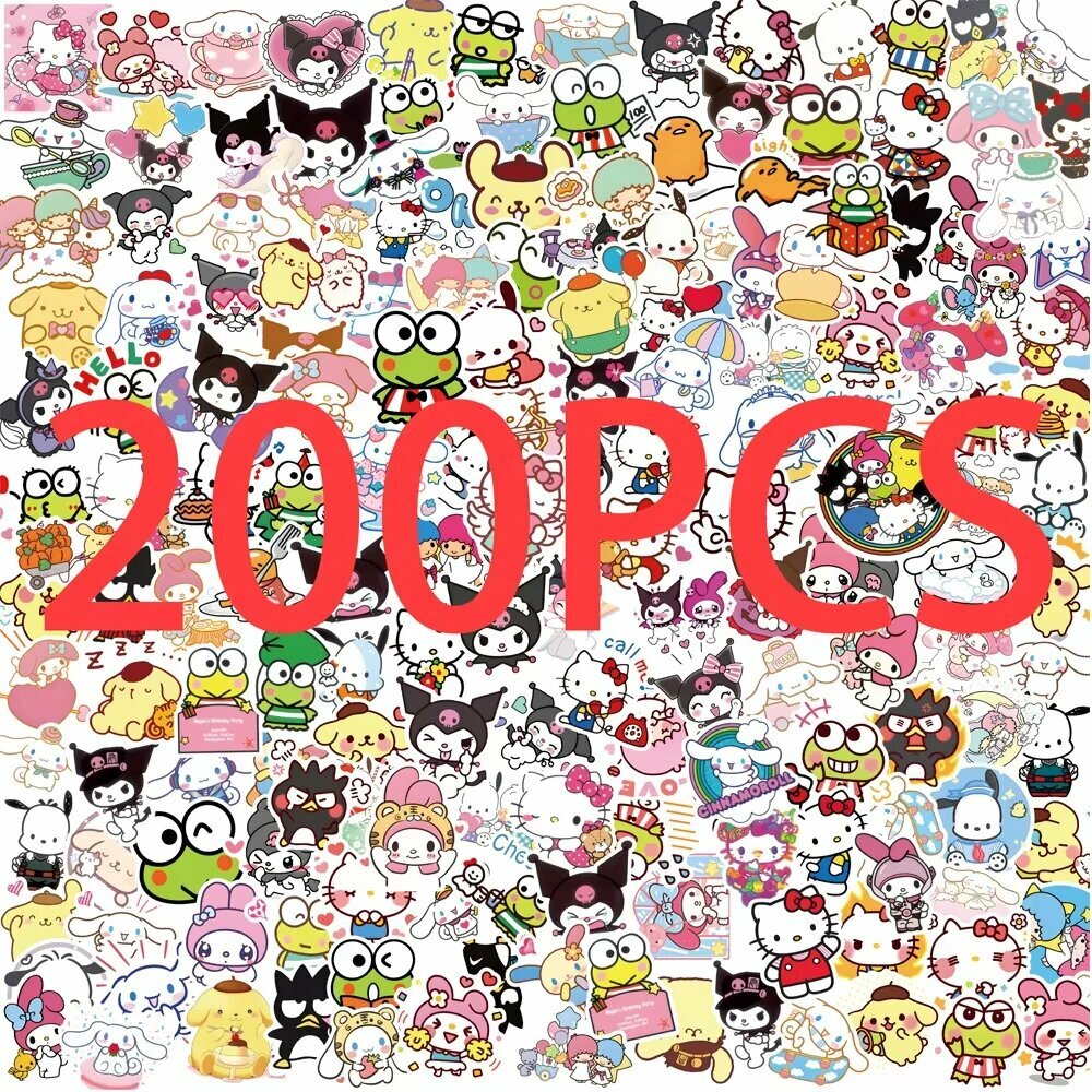 Наклейки My Melody Kuromi Hello Kitty для детей