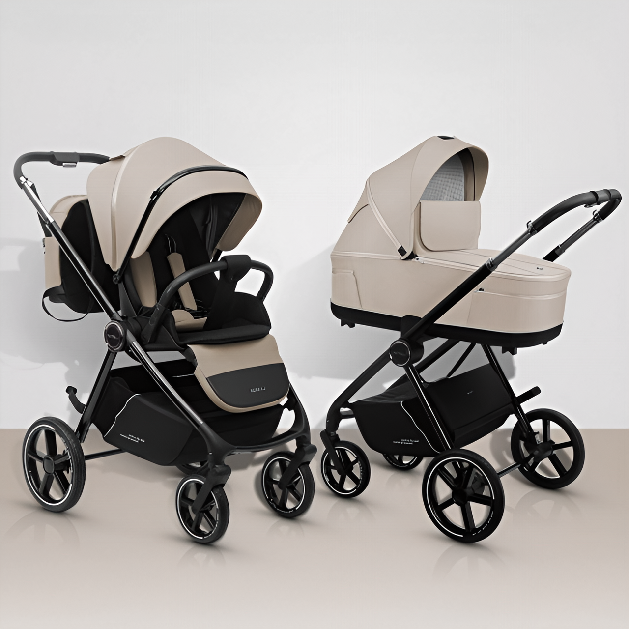Коляска детская универсальная 2в1 BREND LUXMOM ORIGINAL 812, реверсивный блок, хаки
