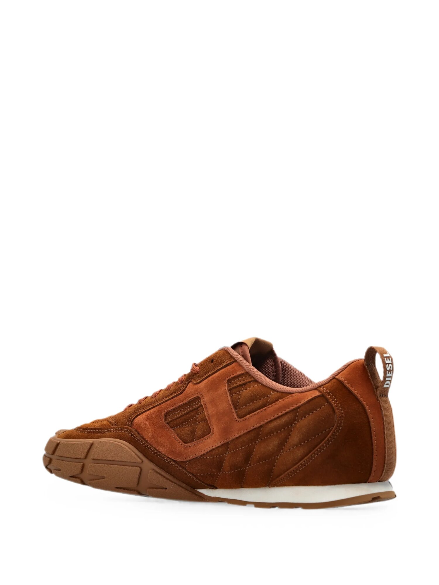 Кроссовки DIESEL S-Pagodha low sneakers, размер 40 EU, коричневый/серый/оранжевый — фото 1