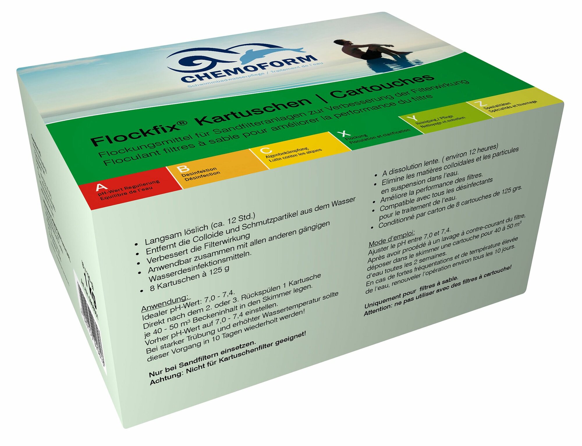 Флокфикс в картриджах 8х125 гр, 1 кг. Chemoform, Germany